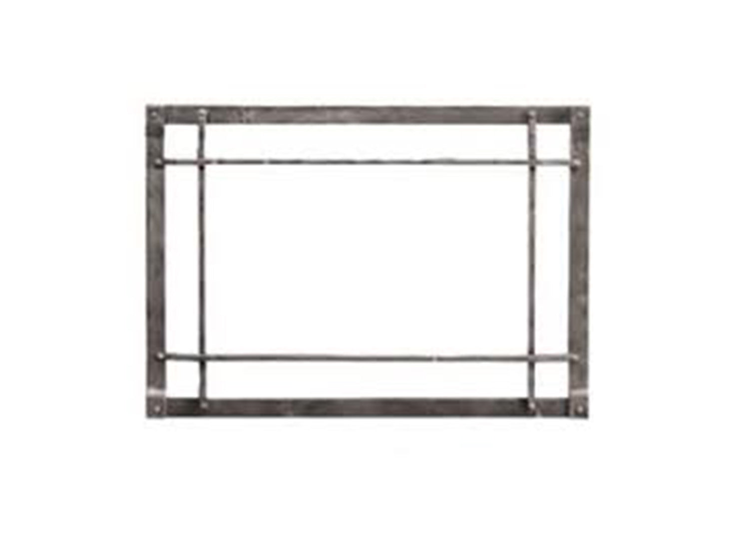 Front Inset, Forged Iron, Distress Pewter - Rect – Firepit Nation